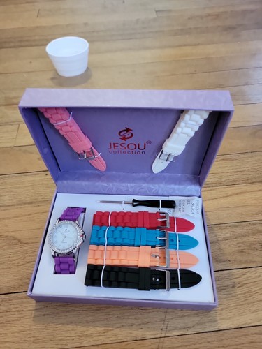 Jesou Collection Watch Set Ladies Changeable Bands | eBay
