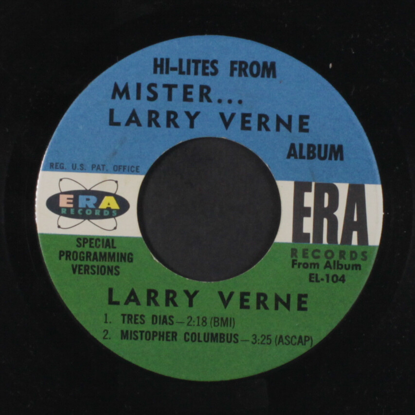 VERN: hi-lites from mister larry verne ERA Records 7" Single 45 RPM | eBay