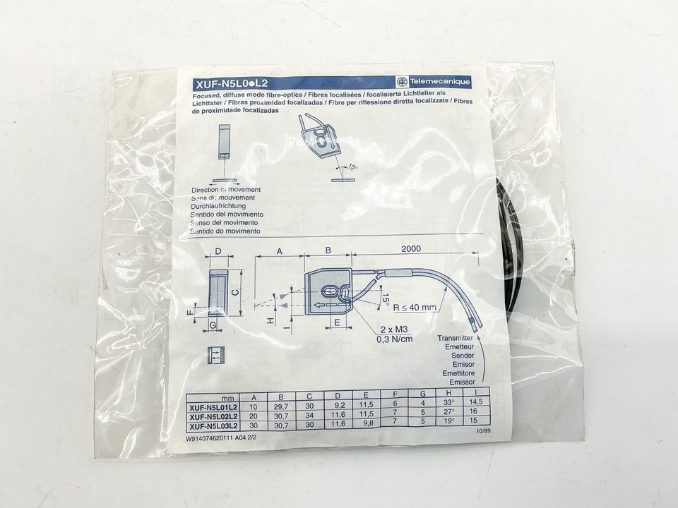 New Telemecanique XUF-Z08 Photoelectric Sensor | eBay