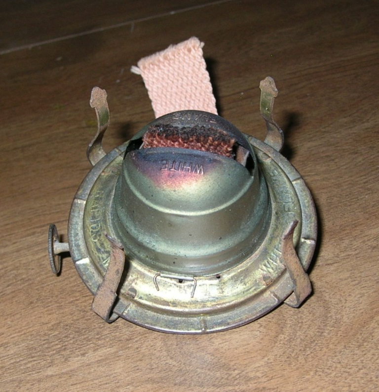 Vintage Clear Glass Oil Lamp Fish Scale Pattern Oil Kerosene Lamp | eBay