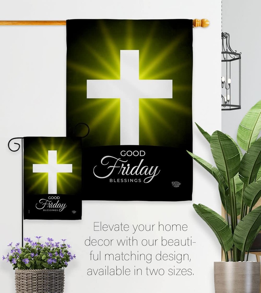 Family Blessings House Flag Christian Easter Yard Banner Double-Sided ...
