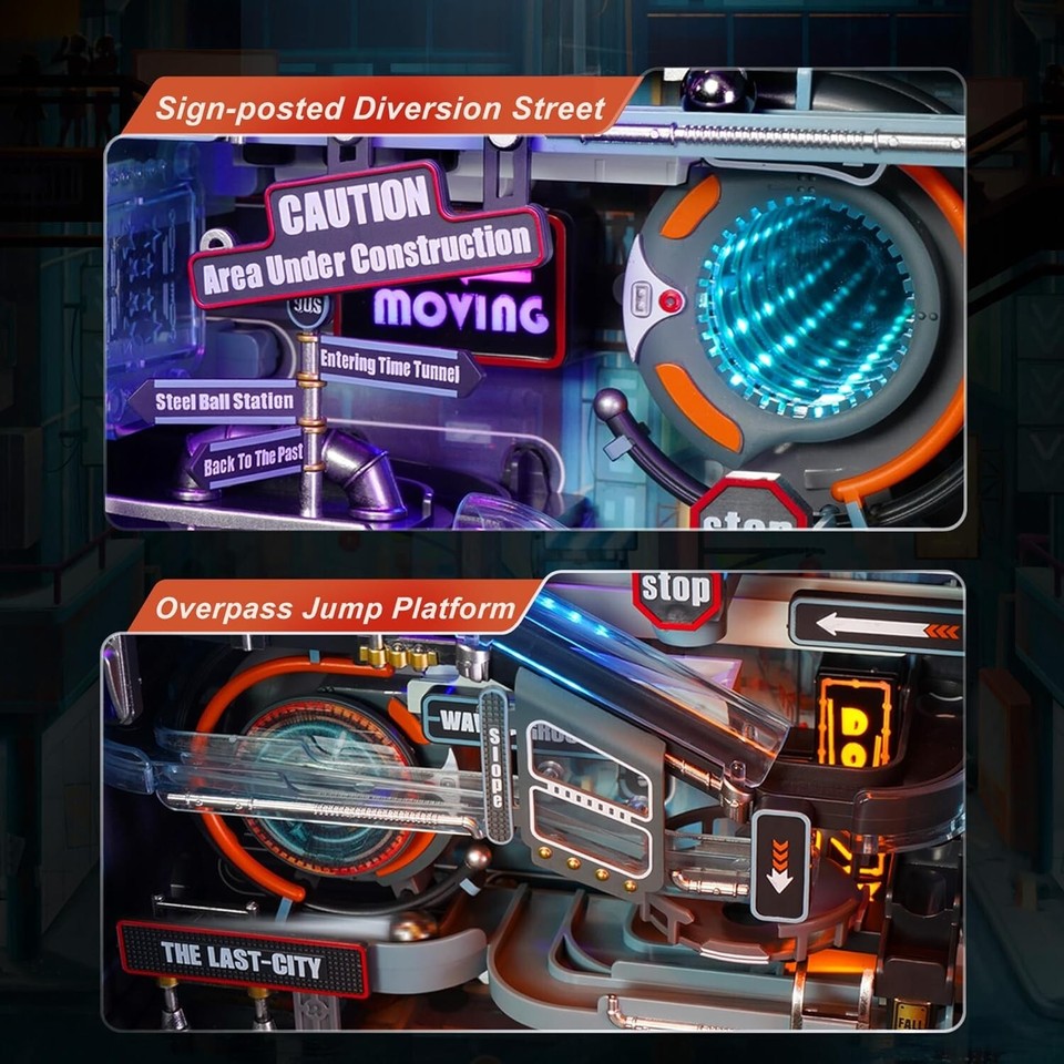 ROKR 3D Puzzle Model Parallel World Electric Mechanical Marble Run Toy ...