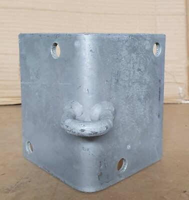 100 x 120mm Corner Bracket External GALVANISED DIY Shade sail wall ...