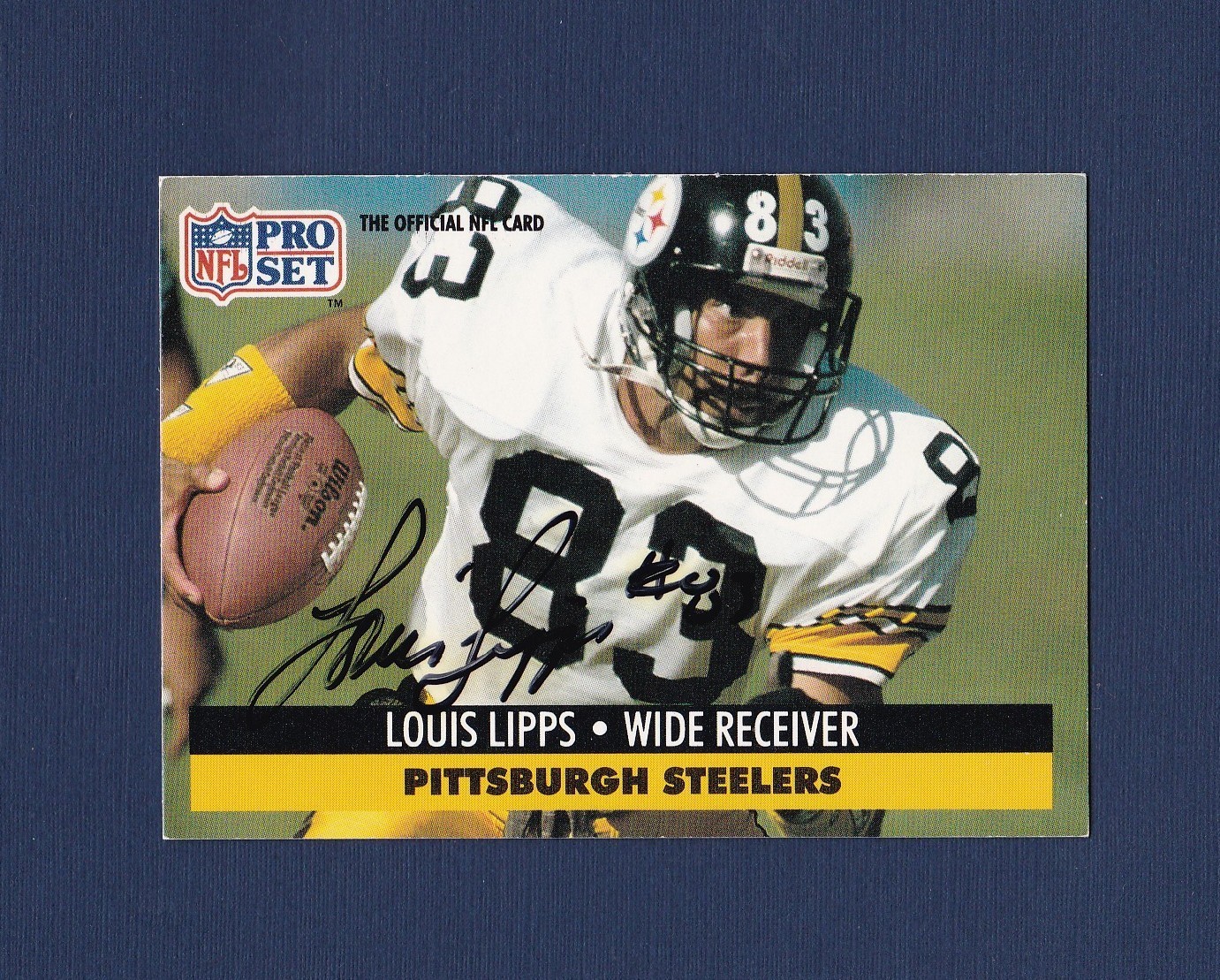 Louis Lipps signed Pittsburgh Steelers 1991 Pro football card | eBay