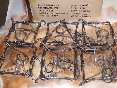 12 New Duke 110 body grip traps / muskrat / rabbit/mink trapping new ...