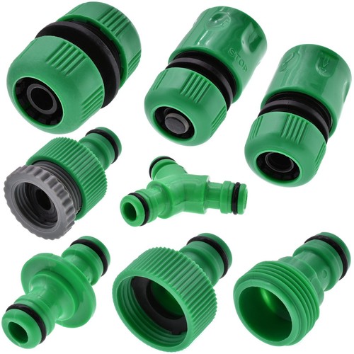 Universal Garden Watering Water Hose Pipe Tap Plastic Connector Adaptor ...