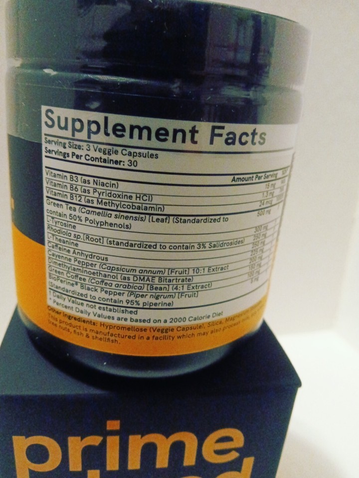 Prime SHRED Hardcore Fat Burner Supports Metabolism Improves Energy ...