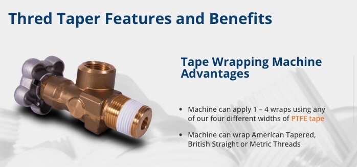 FedPro Thred Taper M7000 Automatic PTFE Tape Wrapper | eBay