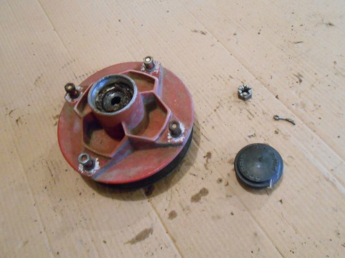 Polaris 350 350L 2x4 1991 Trail Boss front wheel axle hub brake disc ...