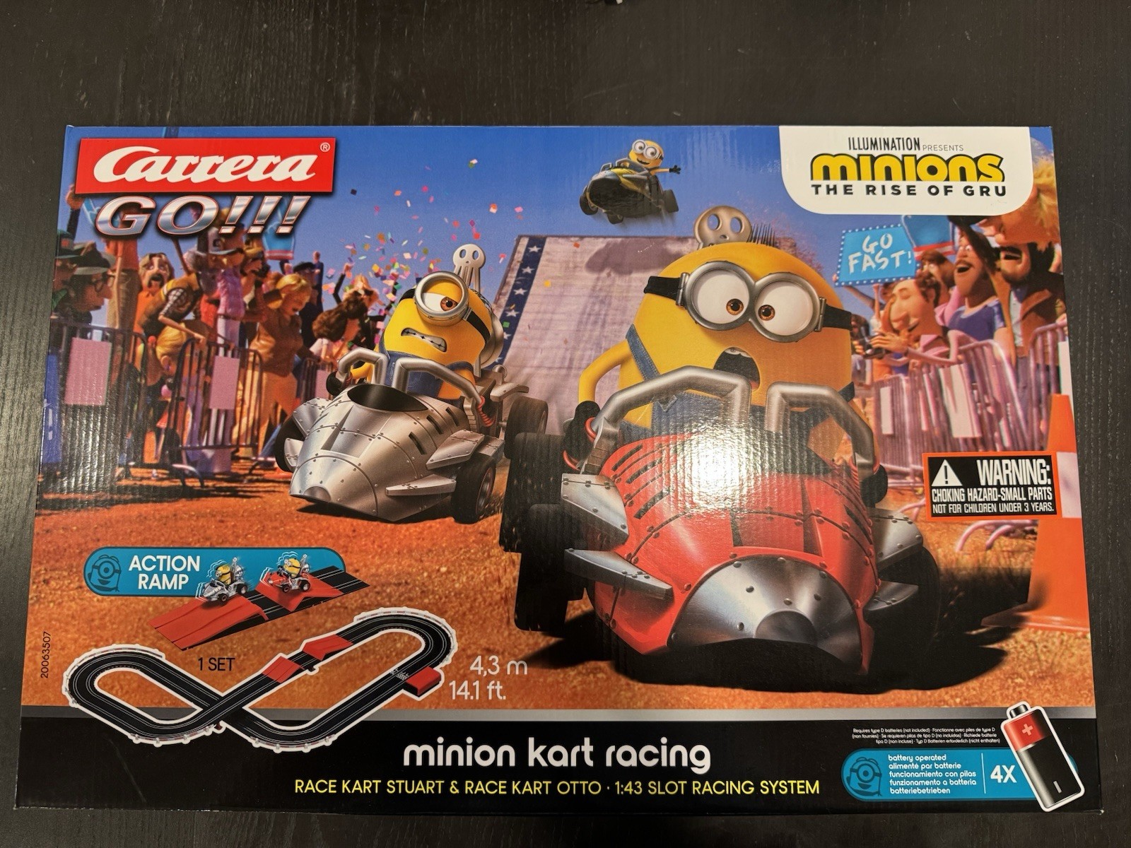 Minions The Rise of Gru Race Kart Racing Track System By Carrera GO ...