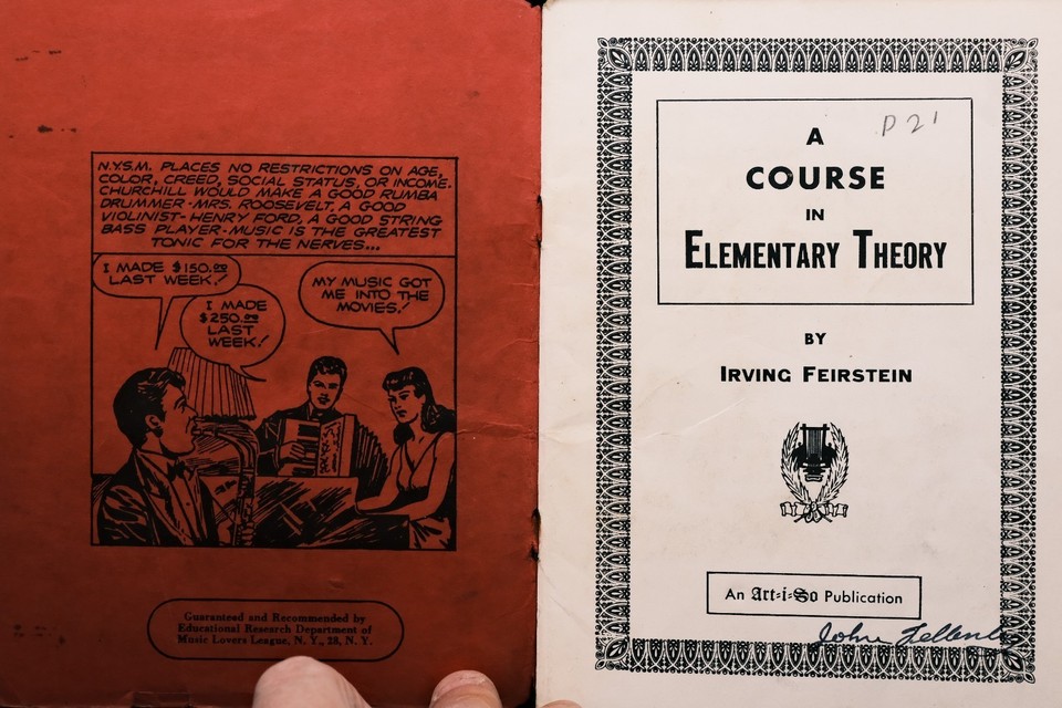A Course in Elementary Theory by Irving Feirstein Music Theory Booklet ...