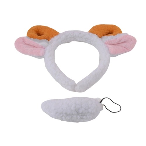 Sheep Costumes Set Sheep Ears Headband Tail for Kids Adult Animal ...