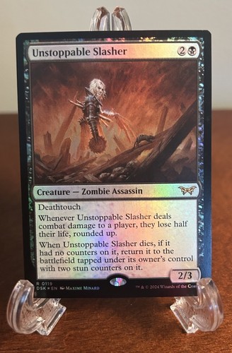 MTG Unstoppable Slasher (294/469) Duskmourn House of Horror NM FOIL DSK ...