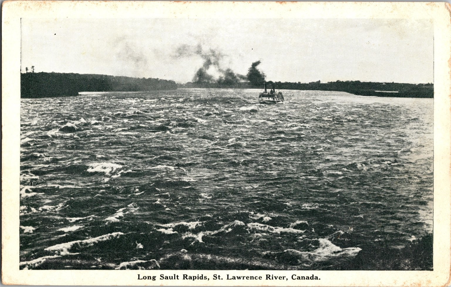Long Sault Rapids St. Lawrence River Canada Vintage Postcard | eBay