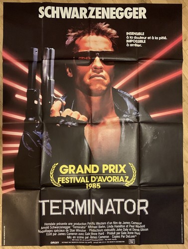 TERMINATOR Affiche Originale 120x160cm -1984- Cameron Schwarzenegger ...