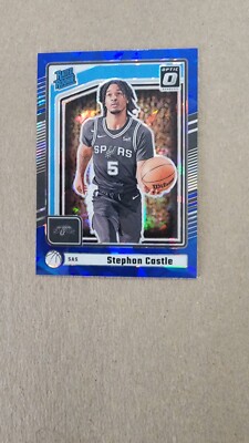 2024-25 Donruss🏀STEPHON CASTLE🏀 Optic Preview Blue Cracked Ice Rated ...