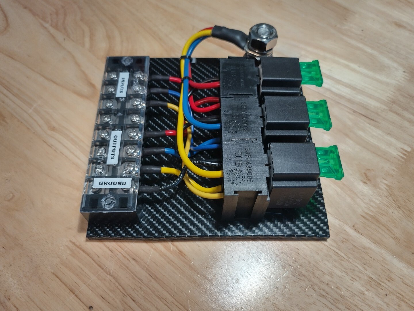 Custom Universal Drag Harness LSX 3 Way Fuse/ Relay Panel Block Race ...