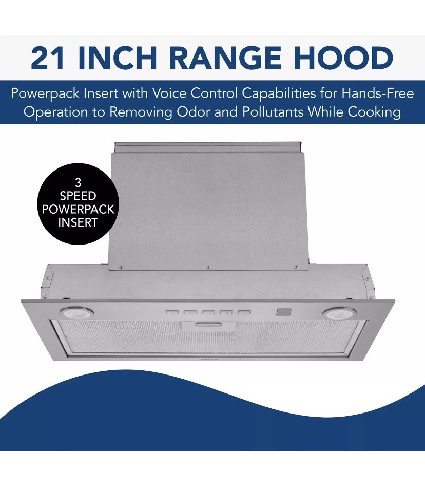 Broan- NuTone PM400SSV Range Hood Power Pack Insert, 21-Inch, Stainless ...