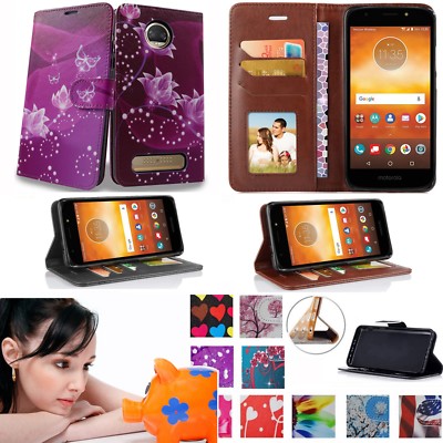 For Motorola Moto Z2 FORCE Z2 PLAY Screen Flip Cover Hybrid Wallet ...