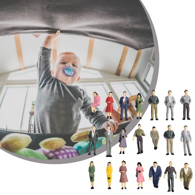 50pcs Scale 1:50 All Seated People Stand Figures Passengers Model ...