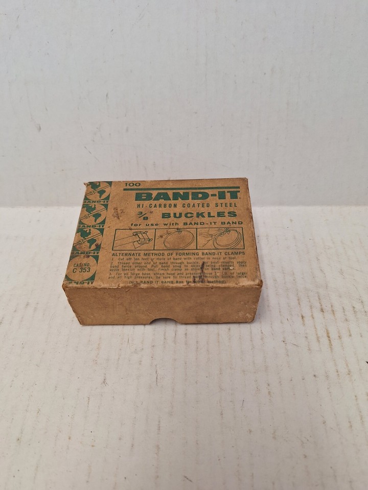 Case of 80 Band-It C353 Buckles Hi-Carbon Coated Steel 3/8" | eBay