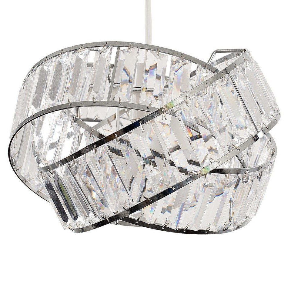 Modern Chandelier Acrylic Crystal Light Shades Droplet Ceiling Pendant ...