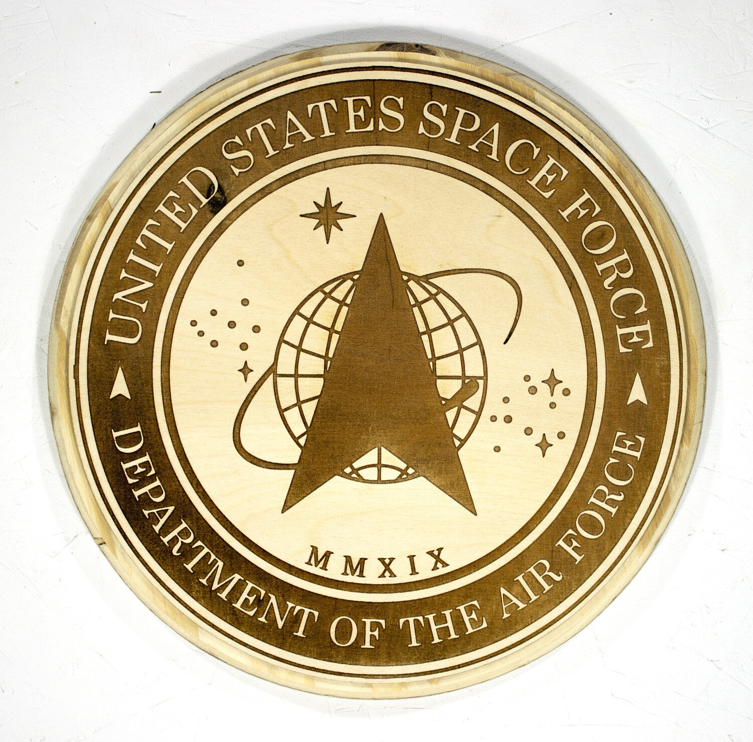Official US Space Force emblem 12in Laser Engraved Space Force Plaque ...