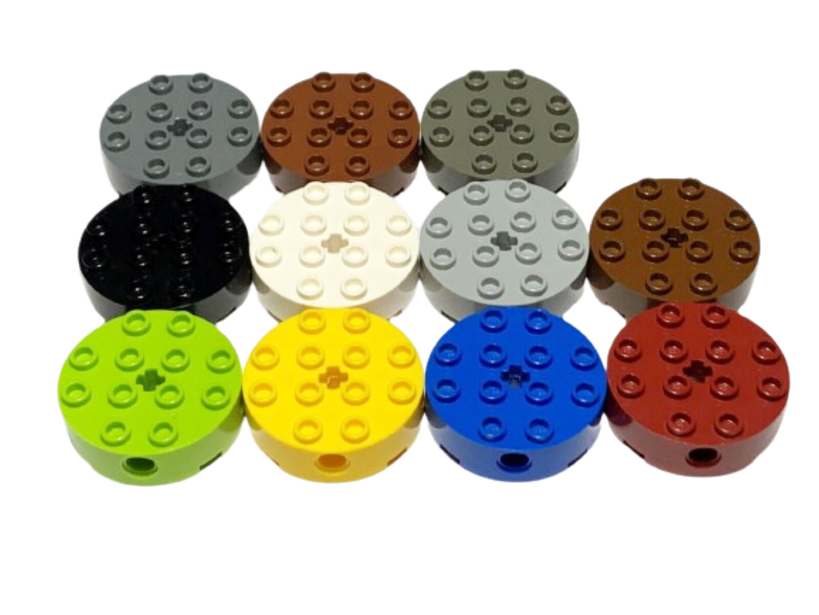 LEGO 6222 4X4 - Brick Round with Holes - Select Colour - FREE P&P ...