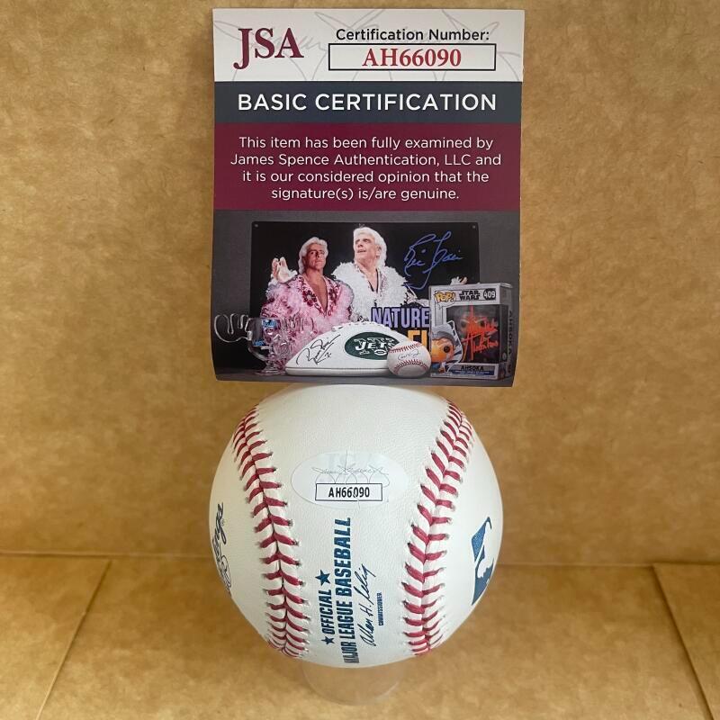 GEORGE HENDRICK 82 WS CHAMPS SIGNED AUTOGRAPHED M.L. BASEBALL JSA ...