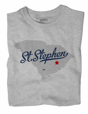 St.Stephen South Carolina SC T-Shirt MAP | eBay