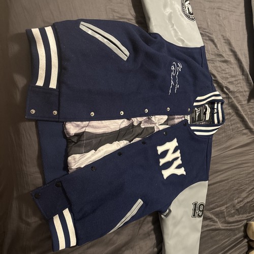Headgear New York Black Yankees 1944 Negro Lead Navy Baseball Jacket | eBay