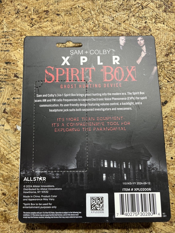 Sam & Colby XPLR Spirit Box Ghost Hunting Paranormal Communication ...