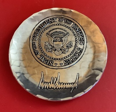Authentic President Trump Seal & Signature Valet Dish! Rare White House ...