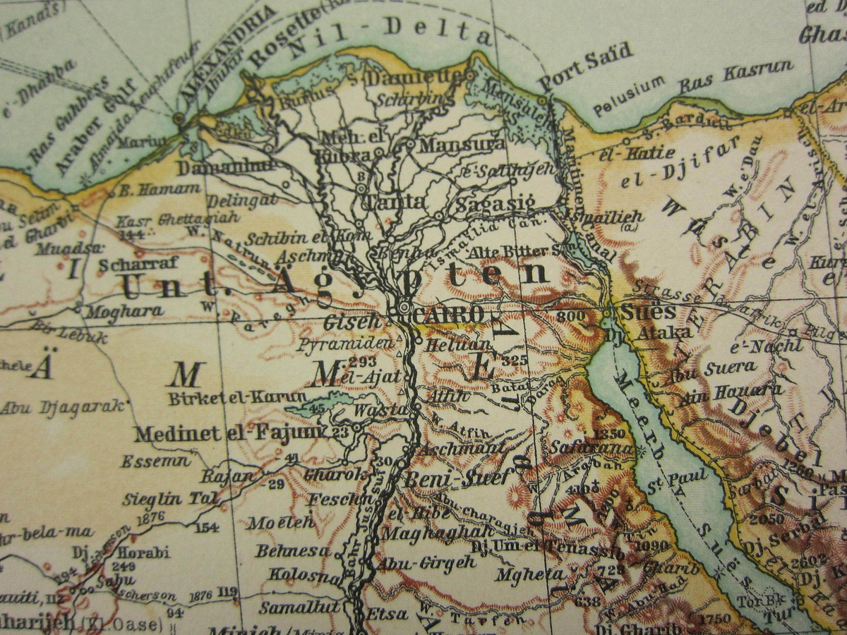 Nile Delta Africa Map