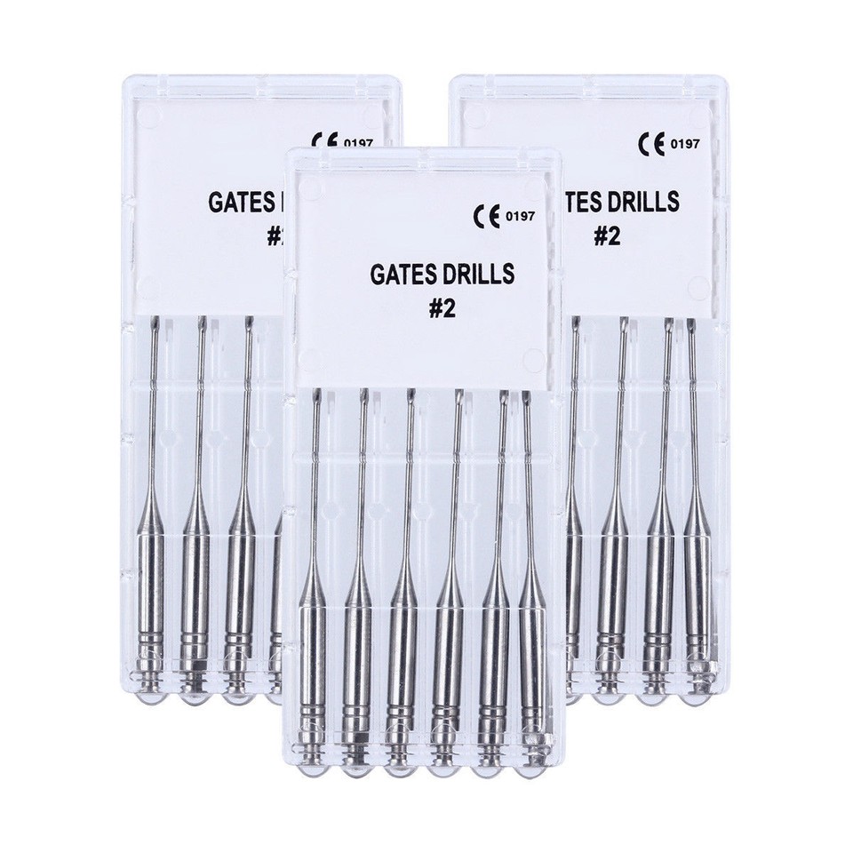 Dental Endodontics Stainless Steel Gates Drills Glidden Burs 32mm #1-#6 ...