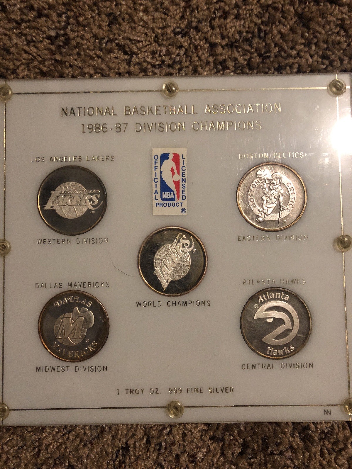 Fine SIlver Bullion Extremely Rare Major League Basketball NbA Coins ...