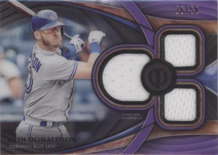 2018 Topps Tribute - Tribute Triple Relics Josh Donaldson #TTR-JD ...
