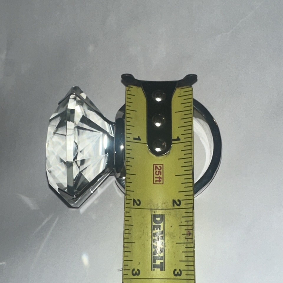 New Amlong Giant Crystal Diamond Ring Paperweight Large Novelty Lot Of ...