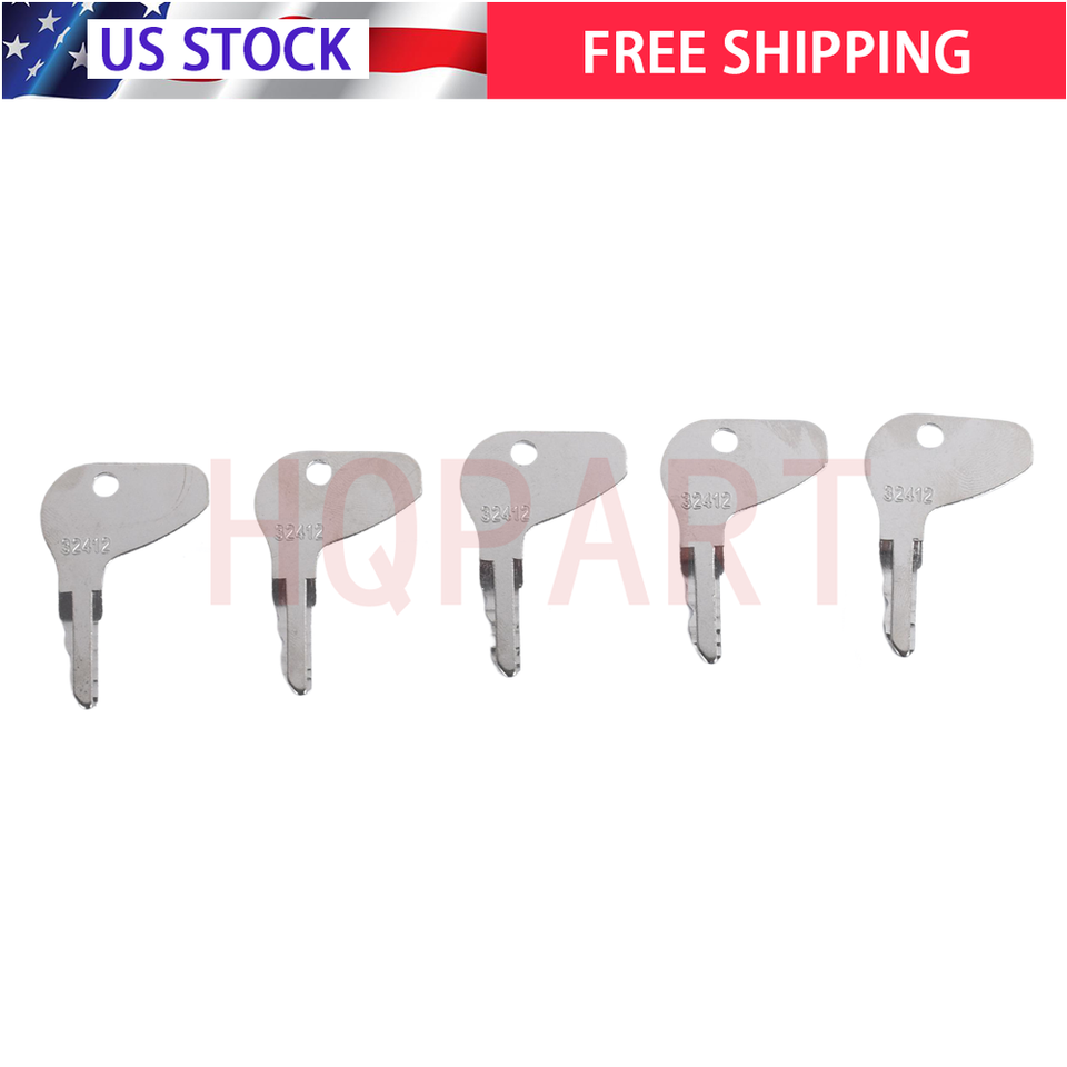 5 Ignition Keys For Kubota L G & M Series Tractors H32412 35260-31852 ...