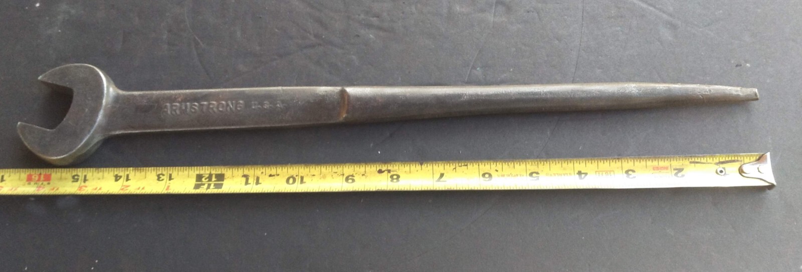 Vintage Armstrong 207 Spud Wrench Hardened Steel 1-1/16" Iron Worker 17 ...