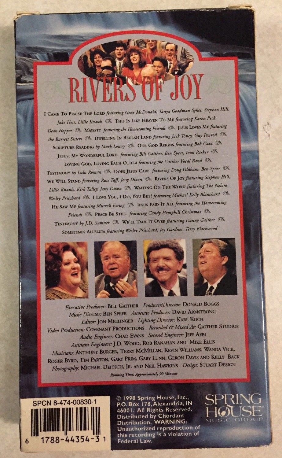 Gaither Gospel Series RIVERS OF JOY w/Homecoming Friends VHS 1998 | eBay