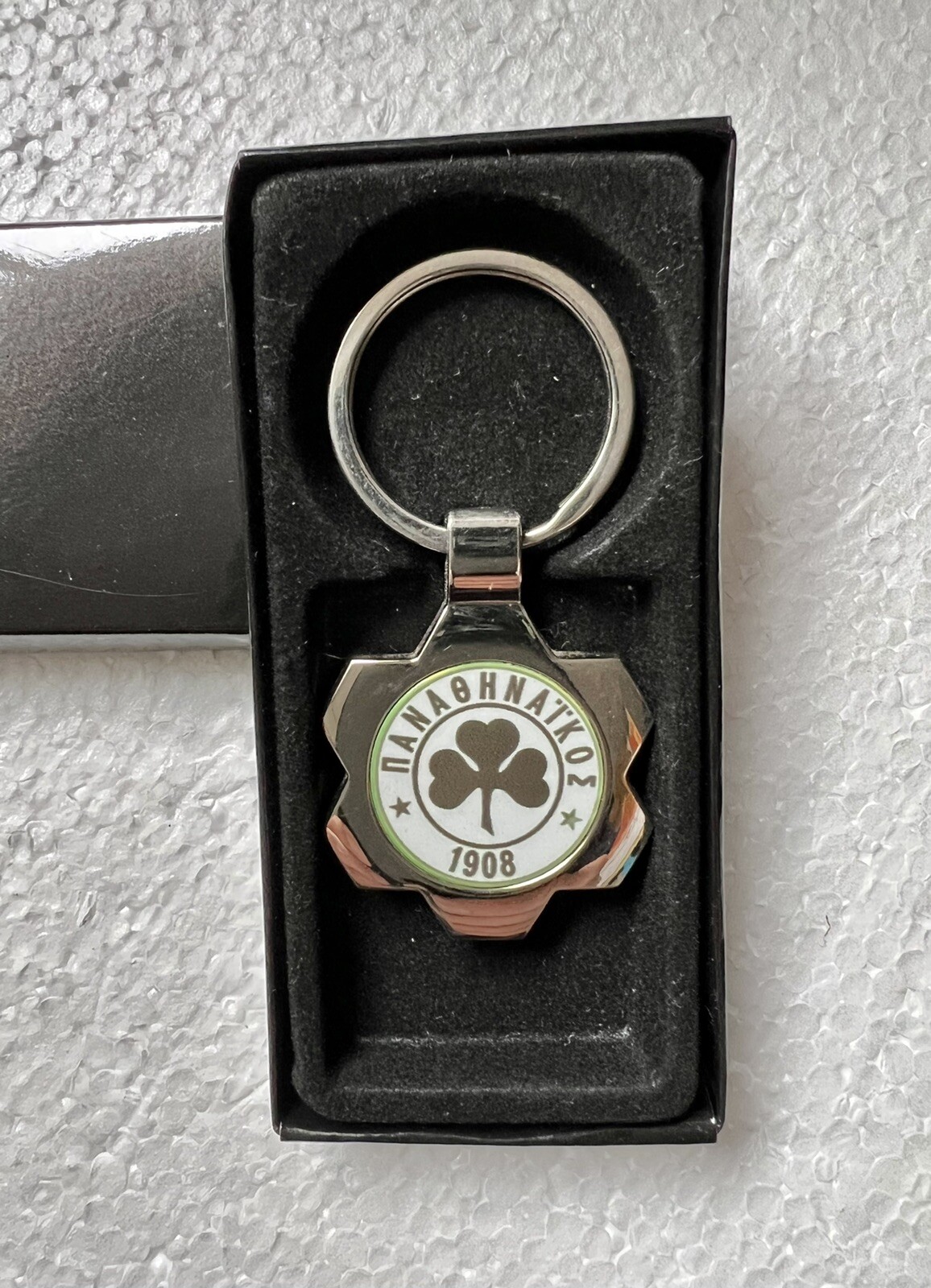 PANATHINAIKOS FC Keychain / Club Logo keyring With Other Side Silver | eBay