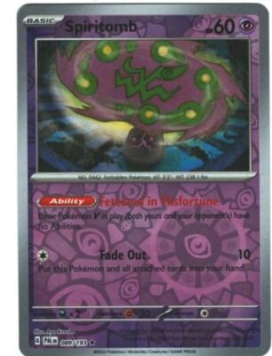 Spiritomb 89/193 Paldea Evolved Reverse Holo Rare Pokémon TCG | eBay
