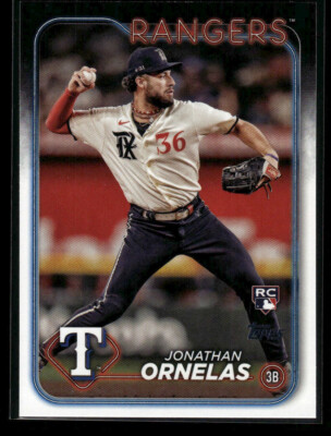 2024 Topps #575 - Jonathan Ornelas - Texas Rangers Rookie Baseball Card ...