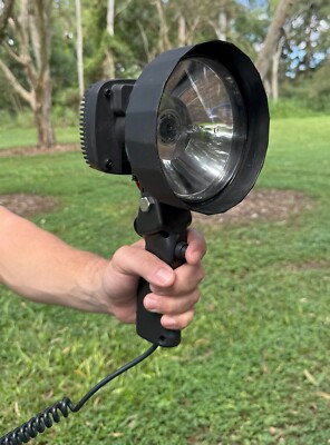 NEW Hand Held HID Spotlight 4000 Lumens, 150mm 6" Hunting Handheld Bulb ...