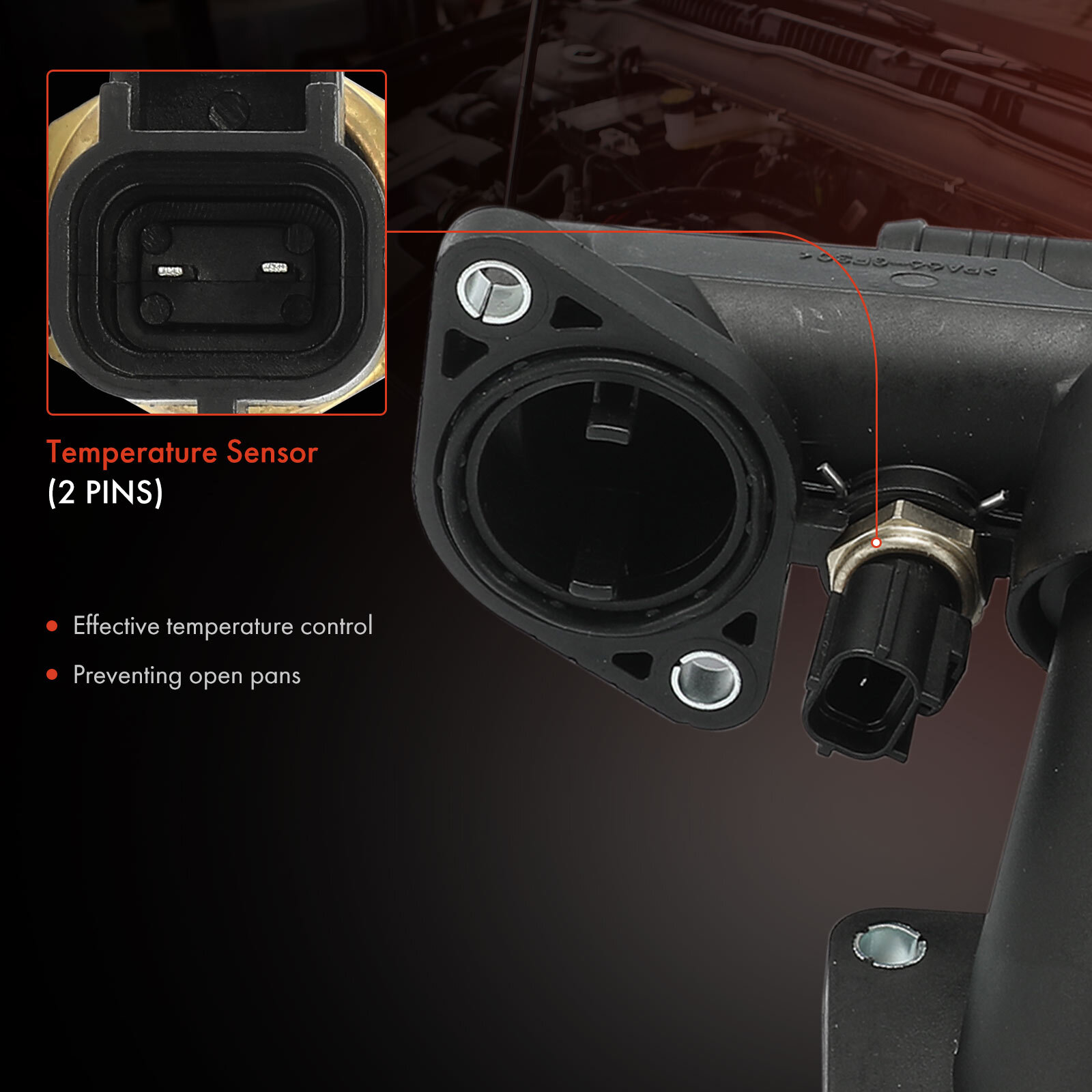 Thermostat Housing for Jaguar S-Type II XK II X150 XK8 X100 Daimler XJ ...