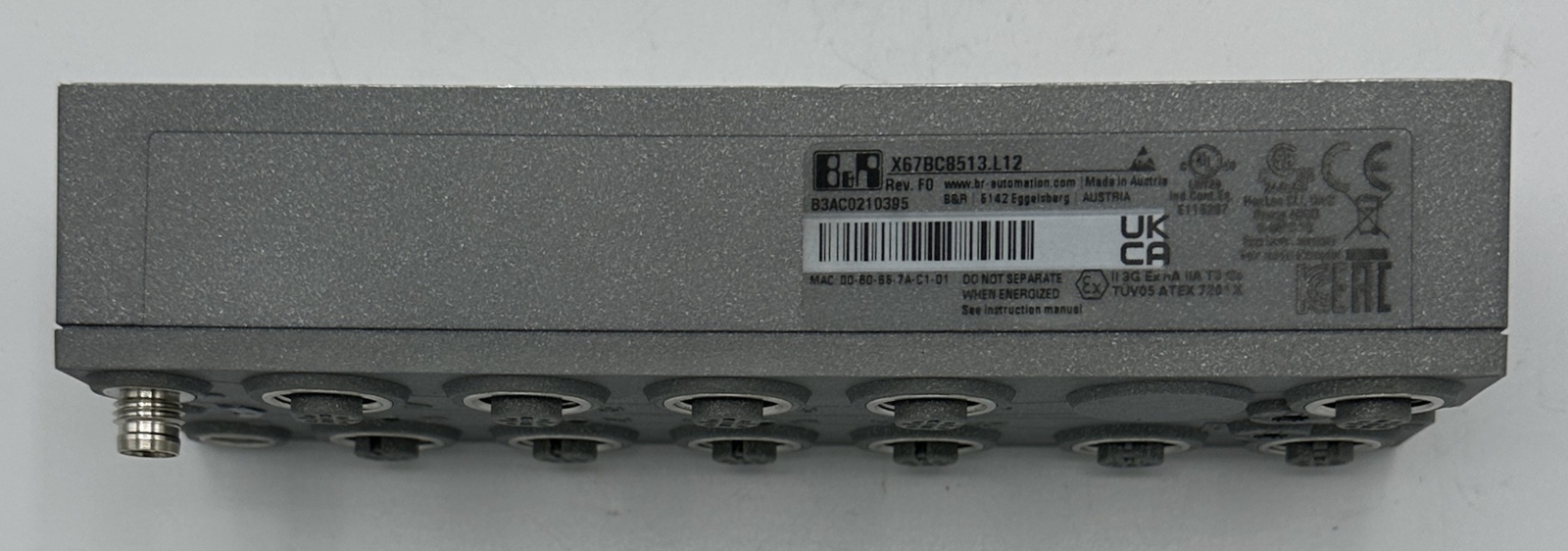 B&R X67 I/o System X67bc8513.l12 Powerlink Bus Controller Controlled ...
