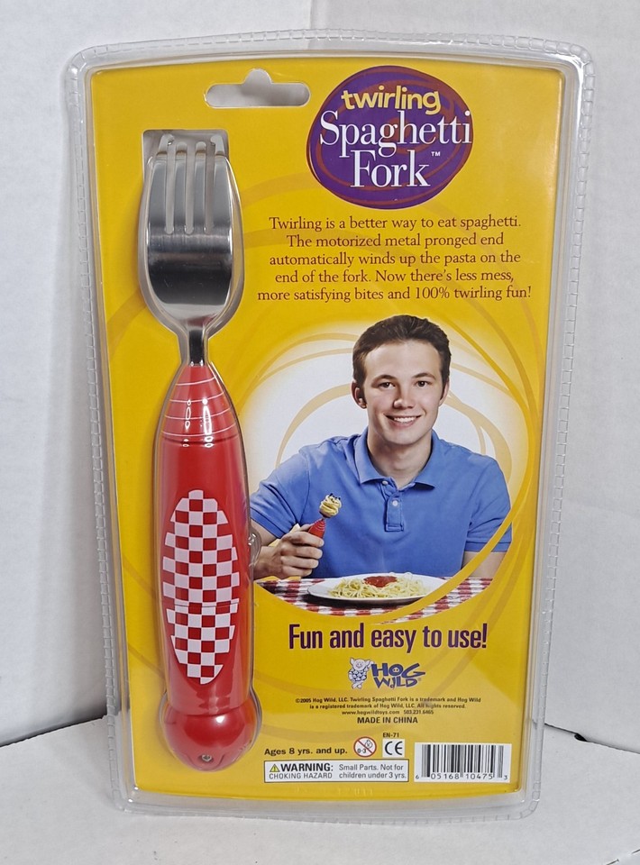 NEW Twirling Spaghetti Fork Fun & Easy To Use By Hog Wild 2005 | eBay