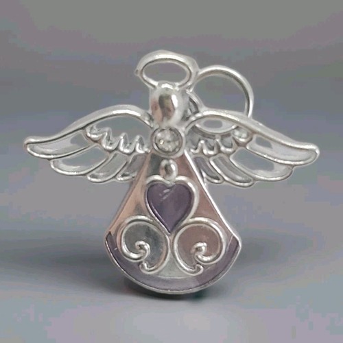 Ganz Get Well Angel Pin/Necklace Pendant Talisman Filigree Wings Silver ...