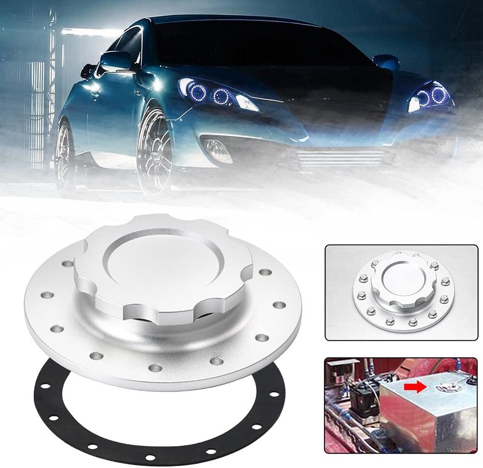 Billet Aluminum Easy Fill Fuel Cell Gas Cap With 12 Hole Cell B.ung and ...